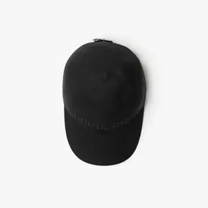 Burberry Logo Gabardine Baseball Cap - Black
