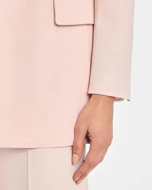 Akris Alvar Double-face Wool Cardigan Jacket - Pale Pink