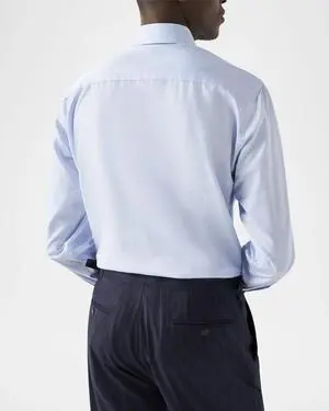 Eton Apos;s Contemporary-fit Stripe Dress Shirt - Light Blue