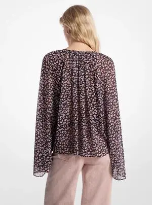Michael Kors Floral Georgette Blouse