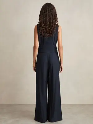 REISS Raven Wide-leg Jumpsuit