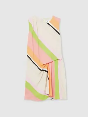 REISS Ellia Stripe-print Mini Dress