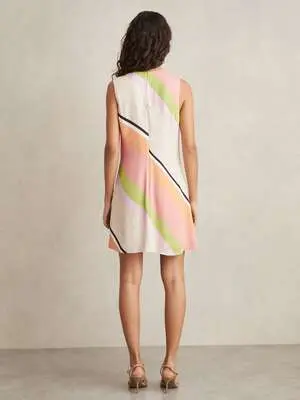 REISS Ellia Stripe-print Mini Dress