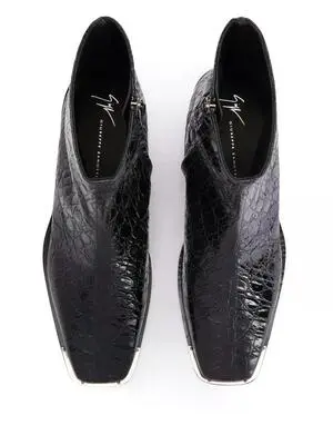 GIUSEPPE ZANOTTI Westport Embossed Boots