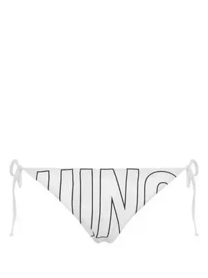 Moschino Print Bikini Bottom - White