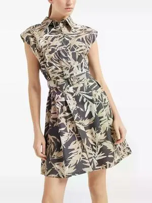 Brunello Cucinelli Abstract-print Mini Dress