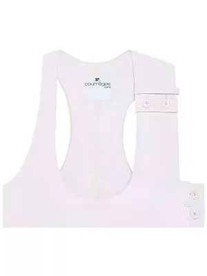 COURREGES Racerback Crop Top