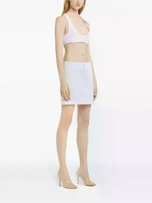 COURREGES Racerback Crop Top