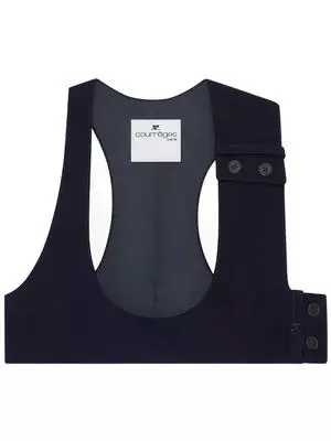COURREGES Buttoned Tank Top
