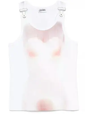 Jean Paul Gaultier Le Classique-print Tank Top - White
