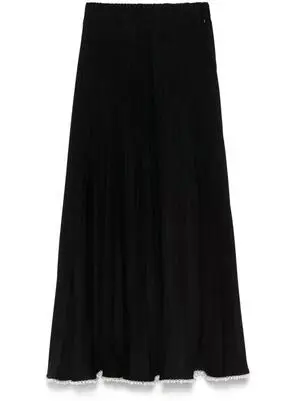 NISSA Pleated Midi Skirt