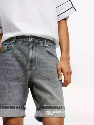 Karl Lagerfeld Slim-fit Denim Shorts