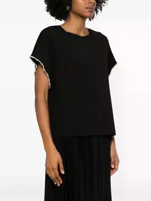 NISSA Faux-pearl T-shirt