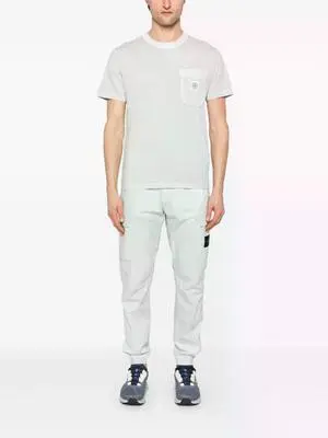 Stone Island Tapered-leg Cargo Trousers - Blue