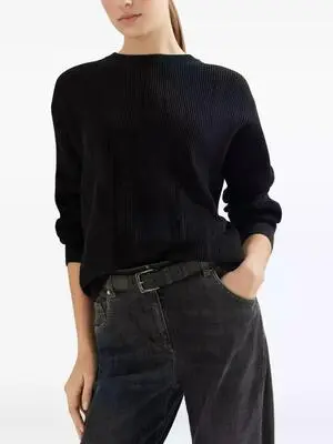 Brunello Cucinelli Cotton Sweater - Black