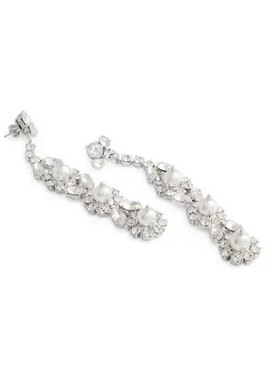 Simone Rocha Crystal And Faux Drop Earrings