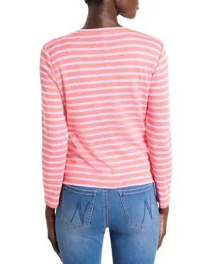 NIC+ZOE Snap Front Striped Cardigan