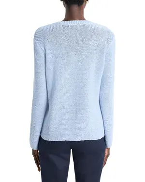 NIC+ZOE Crimpy Cord Sweater - Powder Blue