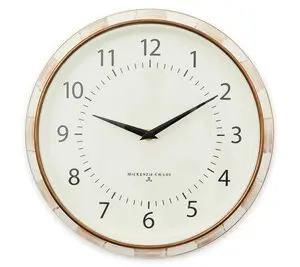 MACKENZIE-CHILDS Mocha Check School Wall Clock - One-color