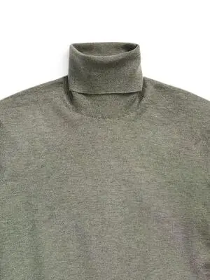 Ralph Lauren Purple Label Cashmere Turtleneck Sweater - Grey