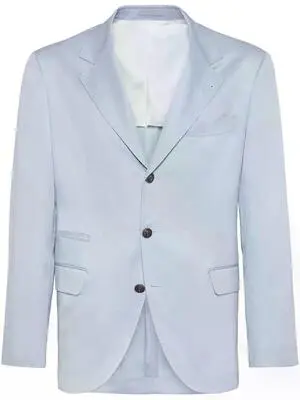 Brunello Cucinelli Twill-weave Blazer - Blue