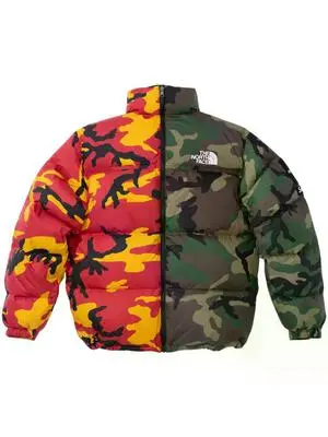 Supreme X The North Face Split Nuptse Jacket - Green