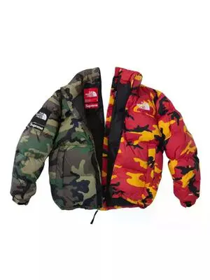 Supreme X The North Face Split Nuptse Jacket - Green