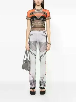 Ottolinger Cat-print Mesh Trousers