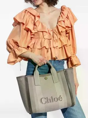 Chloé Carry Tote Bag - Brown