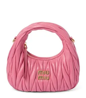 Miu Miu Small Matelassé Leather Wander Top-handle Bag