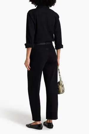 FRAME High-rise Barrel-leg Jeans