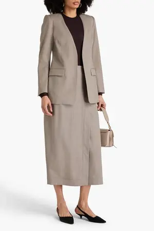 A.emery Rosalinda Wool-twill Blazer - Mushroom