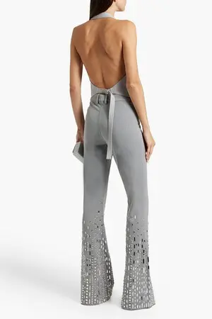 Retrofete Crystal-embellished Flared Pants