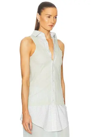 MAISON MARGIELA Sleeveless Button-up Top
