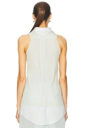 MAISON MARGIELA Sleeveless Button-up Top