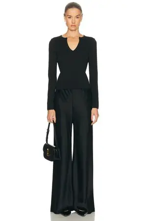 FLORE FLORE Iman Long Sleeve Top - Black