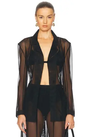 Norma Kamali Classic Single Breasted Jacket