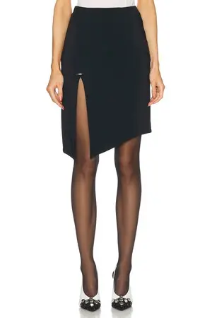 MUGLER Slit Long Skirt