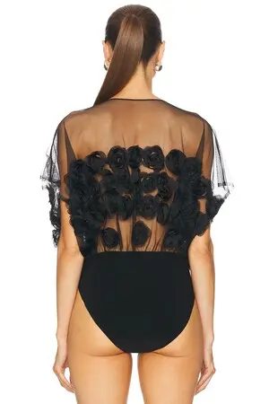 Norma Kamali Super Oversized Sleeveless Boyfriend Bodysuit