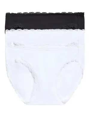 Wacoal Inspired Eyelet Bikini Panty Pack White/white/night - White White Night