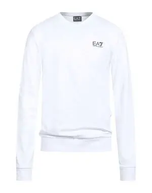 EA7 Cotton-elastane Sweatshirt - White
