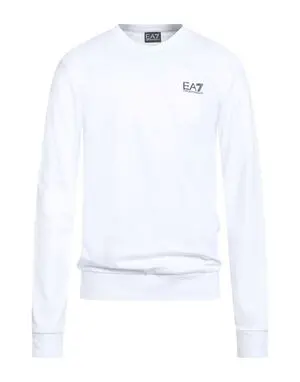 EA7 Cotton-elastane Sweatshirt - White