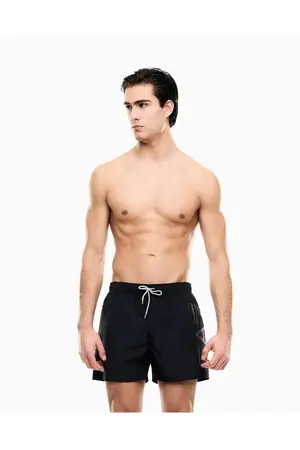 EA7 Swim Trunks With Logo - Black