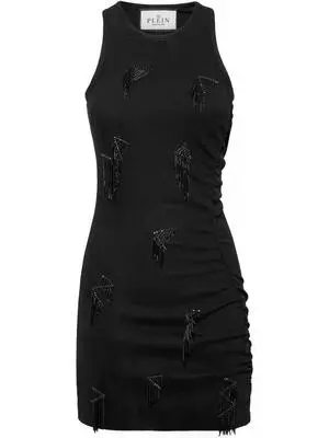 Philipp Plein Fringe Cocktail Dresses