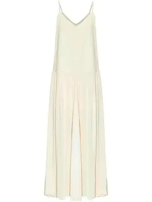 FORTE_FORTE Pleat-detail Maxi Dress