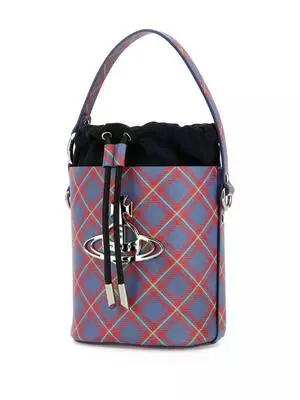 VIVIENNE WESTWOOD Small Daisy Bucket Bag - Blue