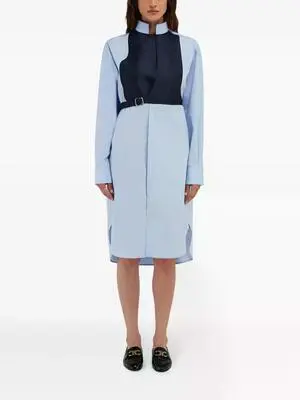 FERRAGAMO Contrasting Panel Shirt Dress