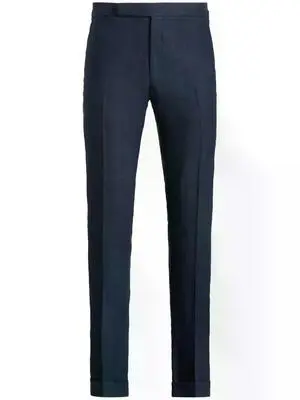 Ralph Lauren Purple Label Linen Trousers - Blue