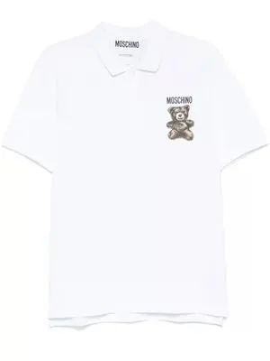 Moschino Teddy Bear Polo Shirt - White