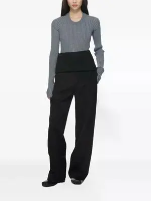 ALAINPAUL Stacked Trousers